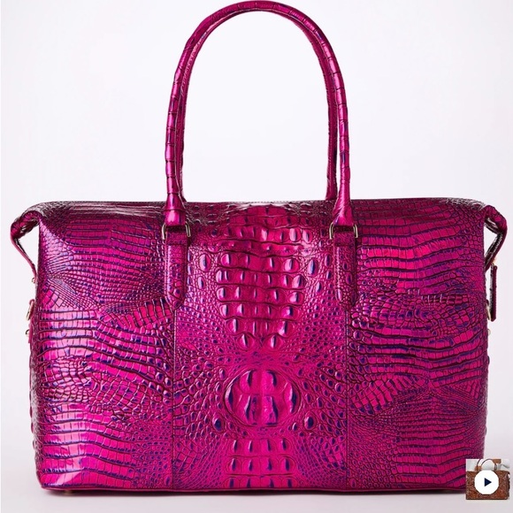 Brahmin | Bags | Brahmin Duxbury Weekender Voltage Violet Melbourne ...